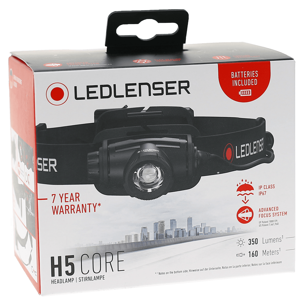 Ledlenser | H5 Core Series Headlamp | 350 Lumens | 160-Degree Lamp ...